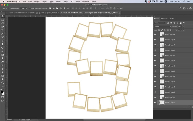 Number Nine Birthday Gift Photography Storyboard Collage - Etsy