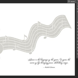 Music Note Photo Collage Template, Gifts for Music Lovers, Music Sheet ...