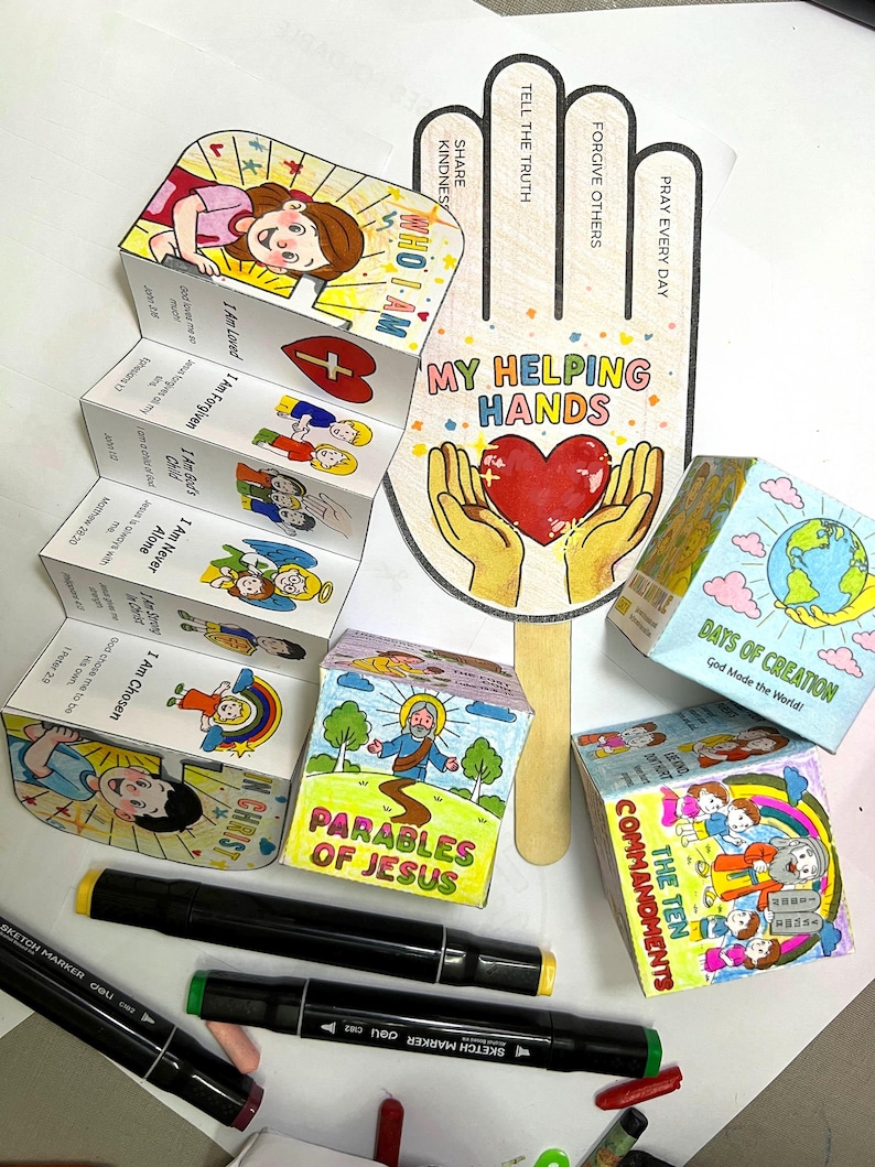 Who I Am in Christ Foldable Craft Printable,identity in Christ ...