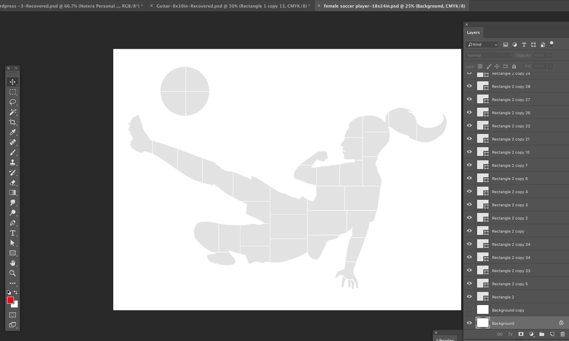 Woman Soccer Player Photo Collage Template, Female Soccer Player ...