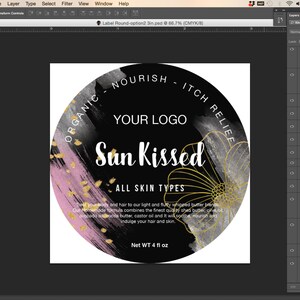 Shea Butter Label Template, Body Butter Label, Carrier Oils Label ...