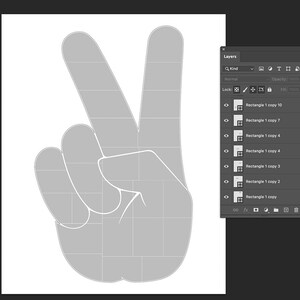 Peace Sign Hand Gesture Photo Collage,hand Gesture Photo Collage, Peace ...