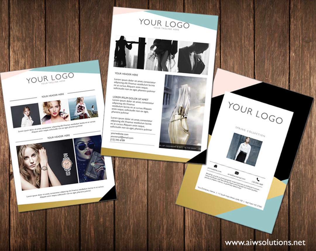 3 Pages A4 Flyer, Business Roll-up Banner, Presentation Flyer ...