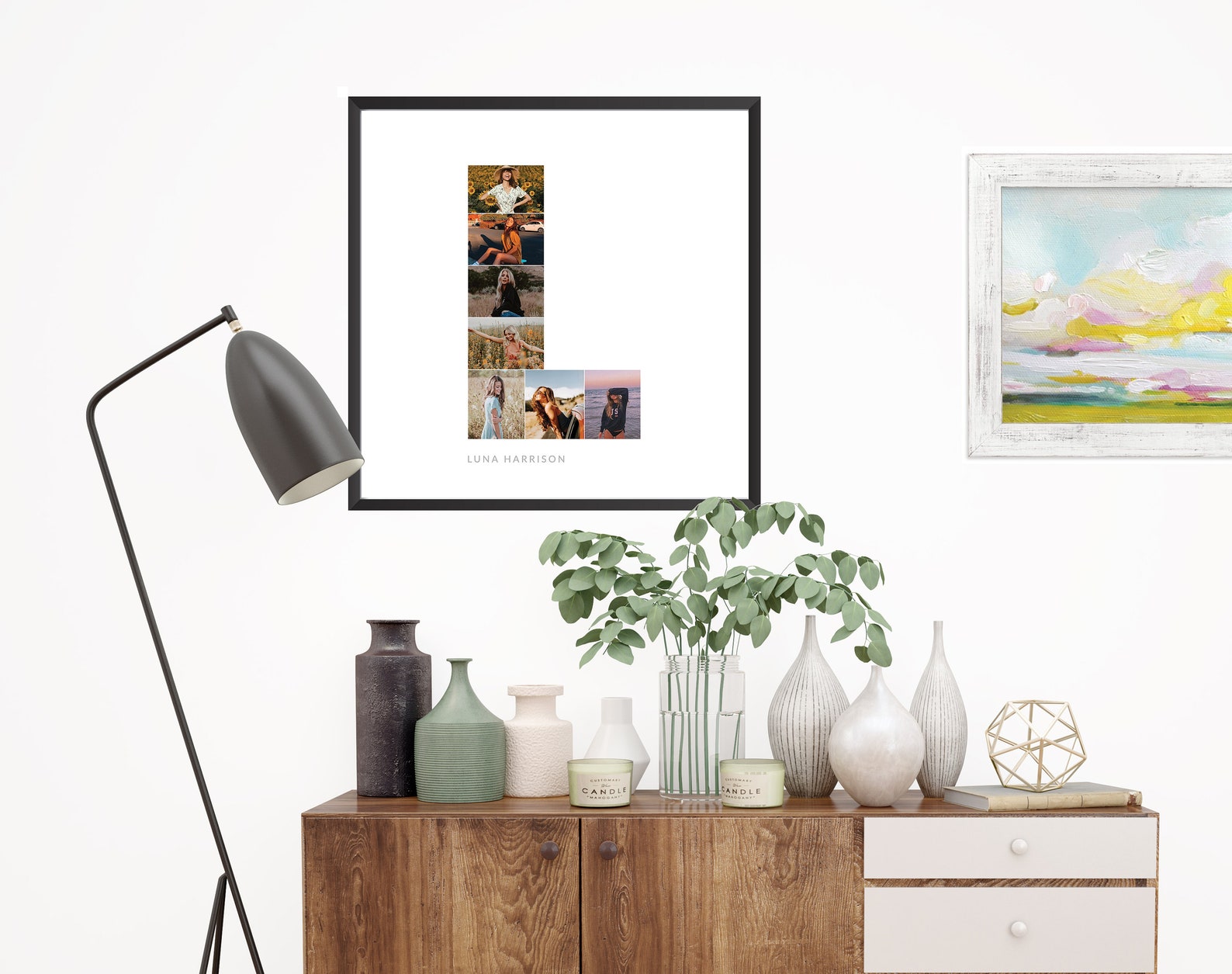 Letter L Photo Collage Alphabet Photo Collage Letter M - Etsy