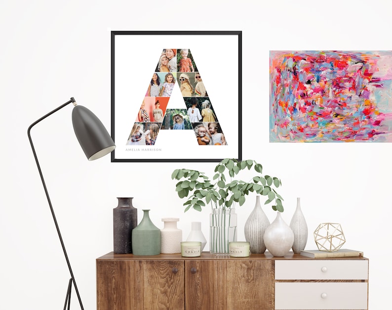 Letter A Photo Collage Alphabet Photo Collage A Within - Etsy