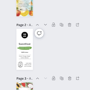 Canva Juice Bottle Label Template, Smoothie Label Template, Drink Label ...