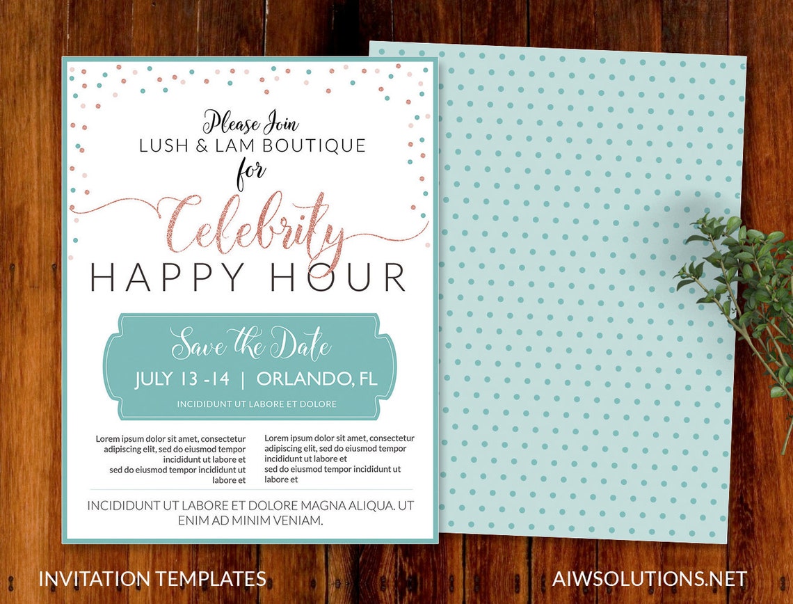 Pop up Invitations Event Templatesave the Date Template | Etsy