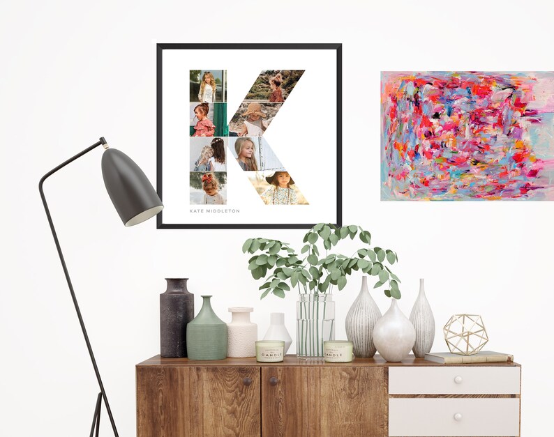 Letter K Photo Collage Alphabet Photo Collage K Within - Etsy