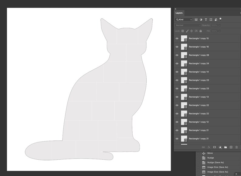Cat Shape Photo Collage, Pet Photo Collage, Kitty Photo Collage, Pet ...