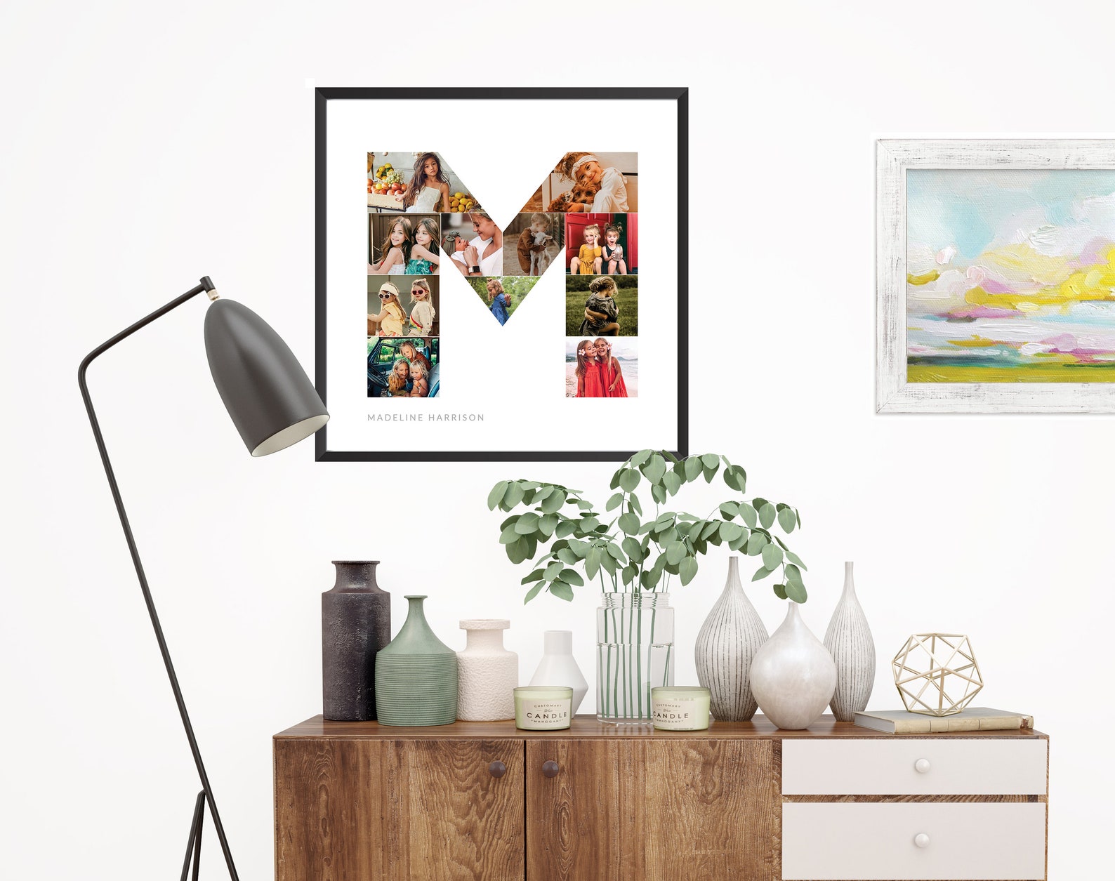 Letter L Photo Collage Alphabet Photo Collage Letter M - Etsy