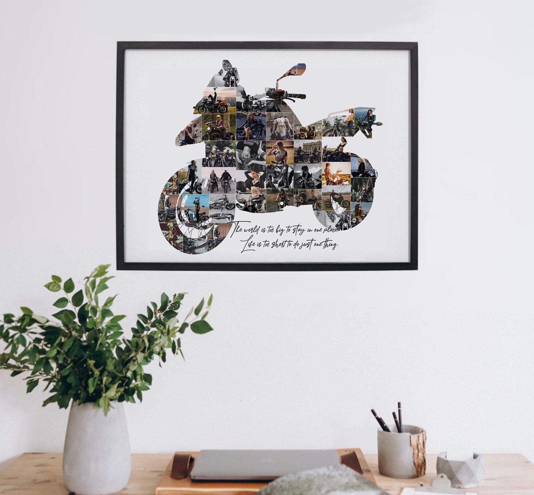 Biker Photo Collage,motorcycle Shape Photo Collage , BMW 1250gs ...