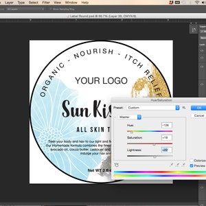 Shea Butter Label Template, Body Butter Label, Carrier Oils Label ...