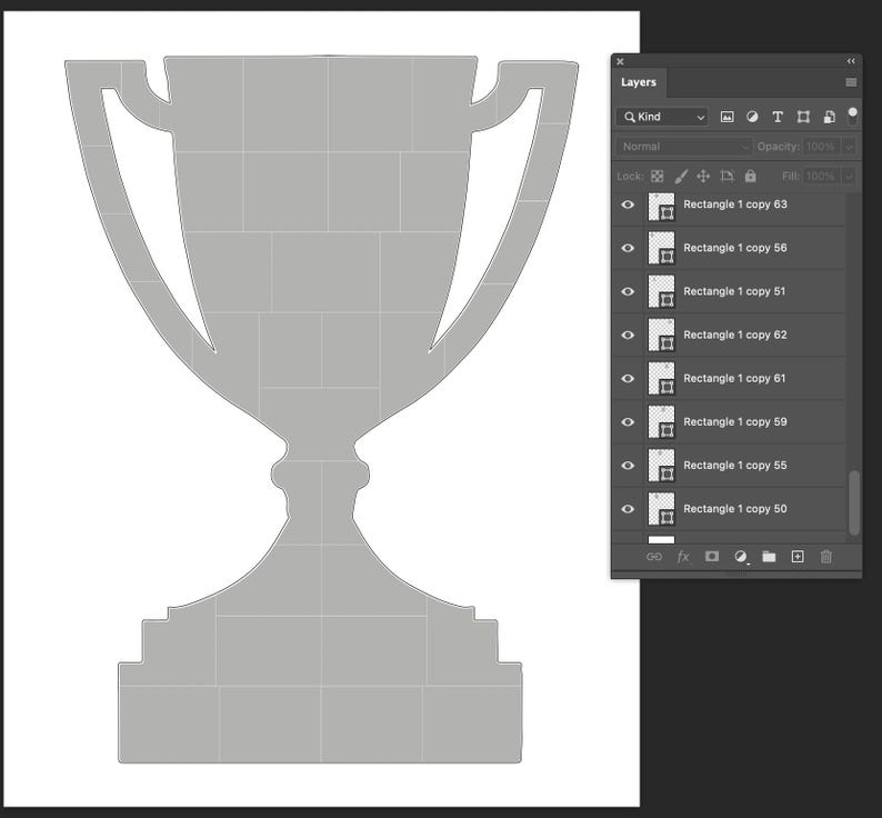 Trophy Photo Collage Template, Award Photo Collage, Sports Trophy ...