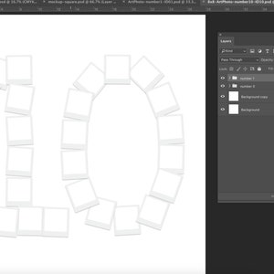 Number 10 Photo Collage Template, 10 Anniversary Photo Collage Template ...