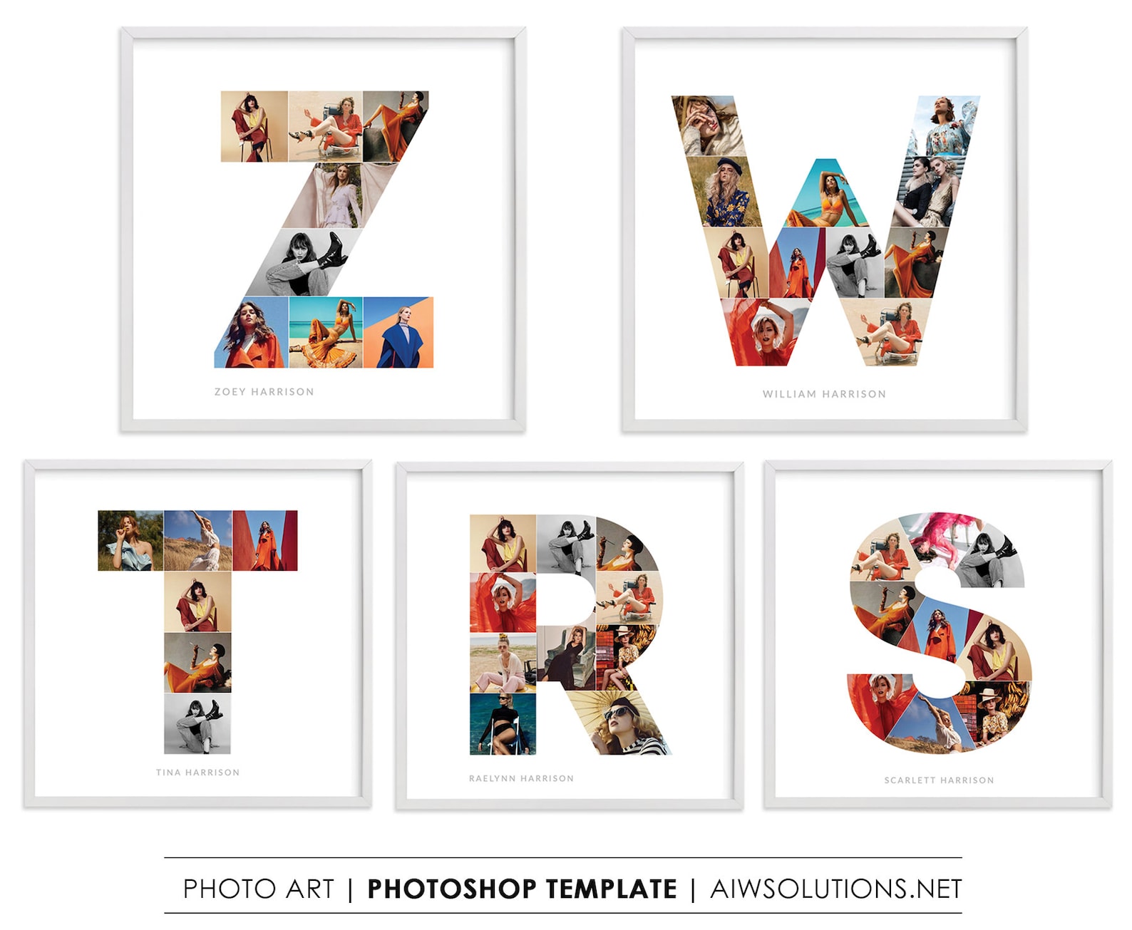 Letter Z Photo Collage ,alphabet Photo Collage,letter W Photo Collage ...