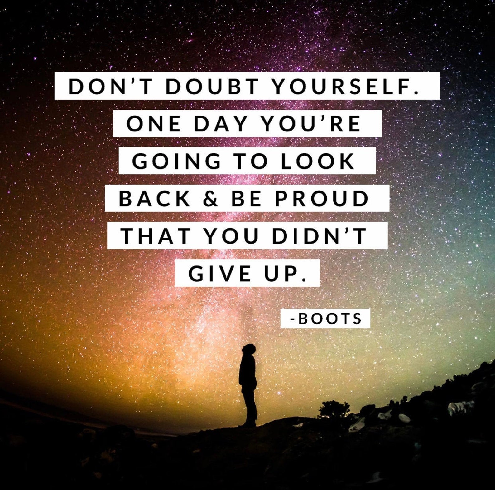 Don't Doubt Yourself 10 by 10 Leinwand - Etsy.de