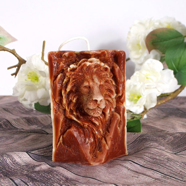 Lion Candle - Etsy