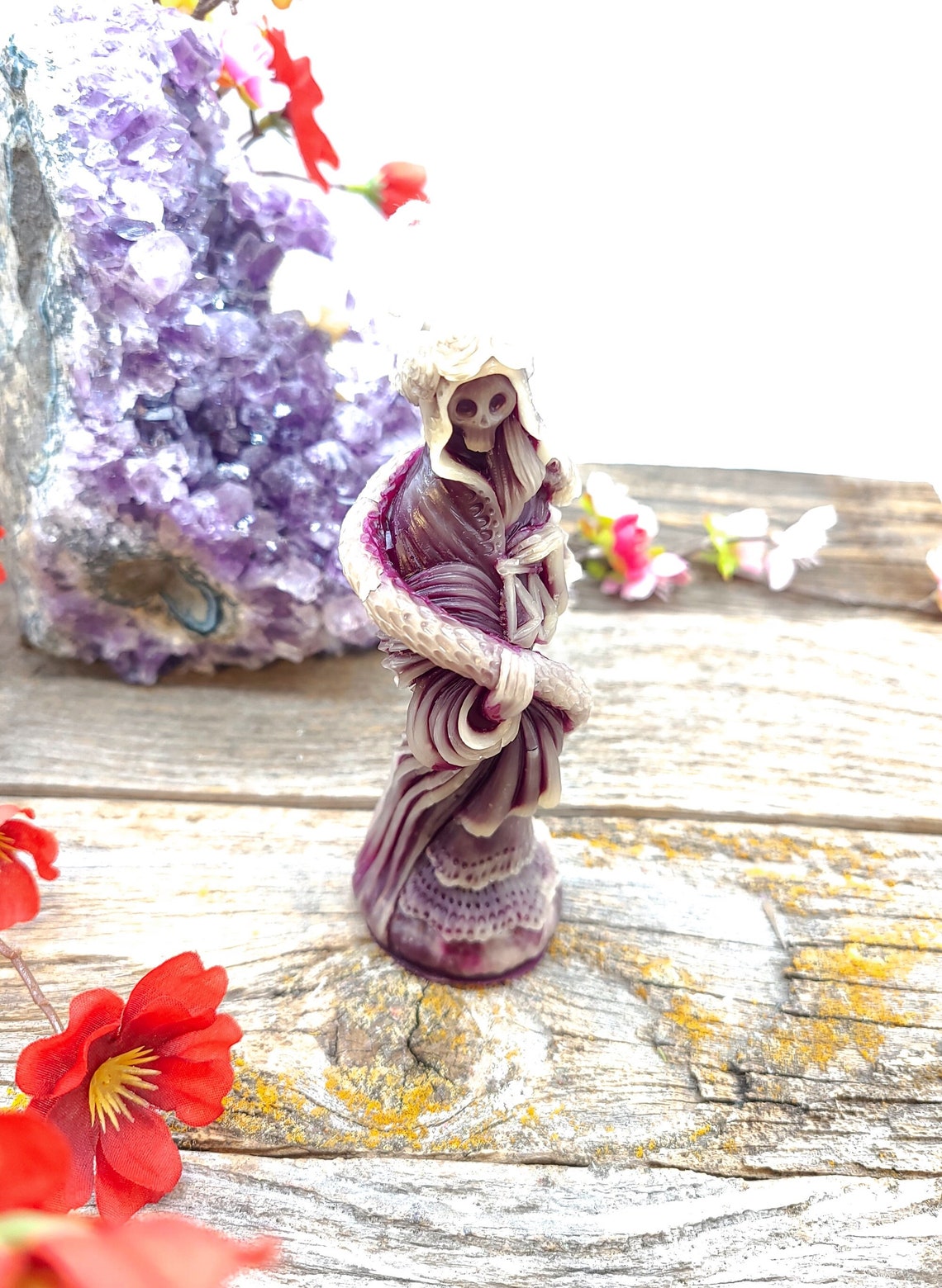 Santa Muerte Justice Candle Altar Ritual Candle Spell - Etsy
