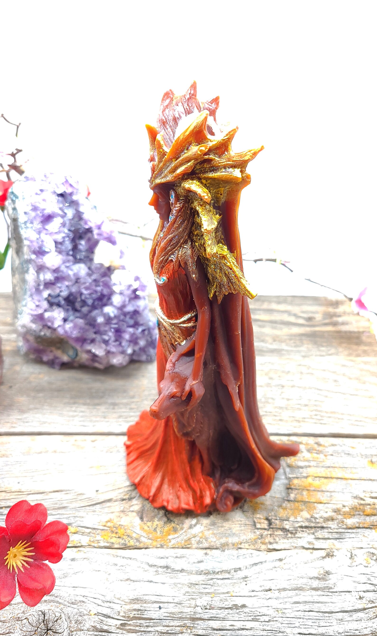 Goddess Hecate Candle Goddess of Magic Beeswax Candle Three - Etsy
