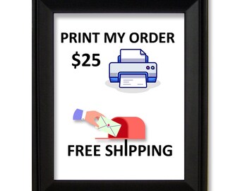 Print and Ship My Order - Etsy