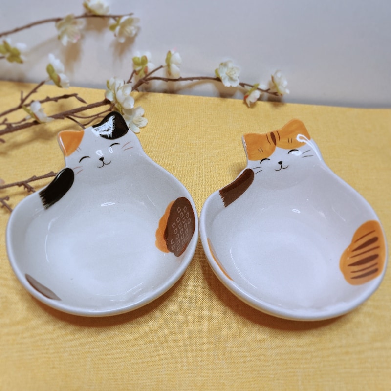 Ceramic Bowls Cat - Etsy