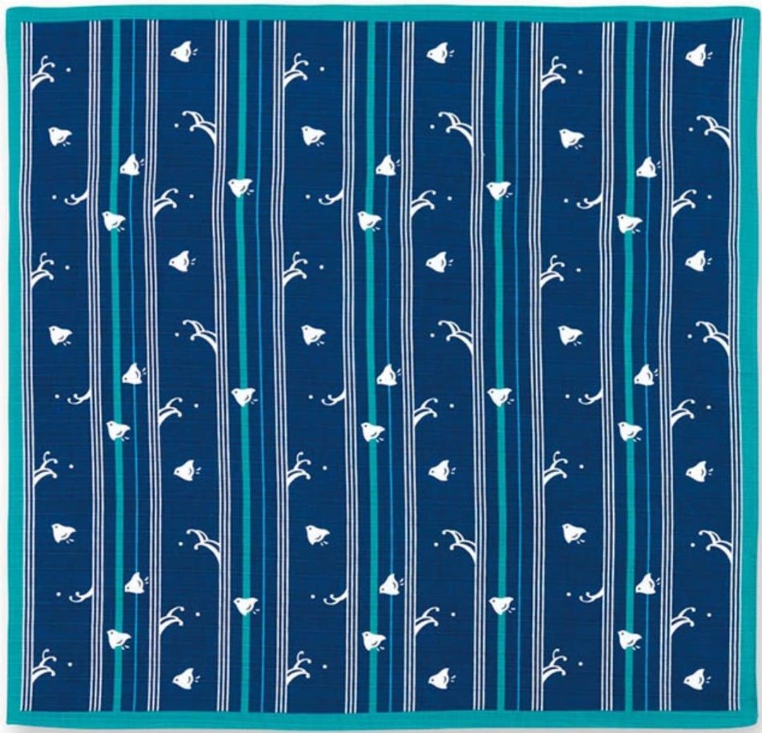 20" Furoshiki: "plover Birds", Japanese Durable & Reusable Wrapping ...