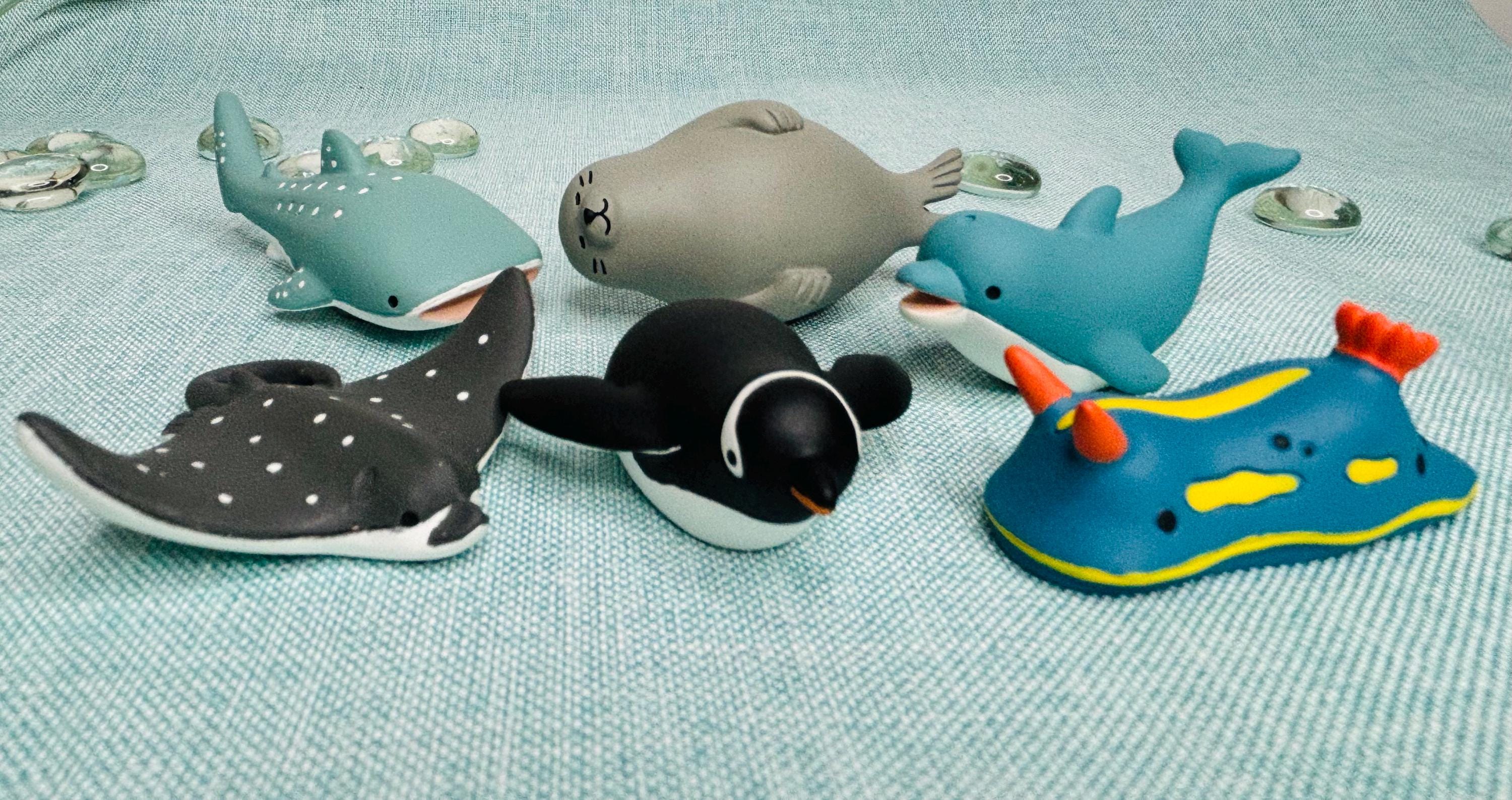 Miniature Sea Creature Fridge Magnet - Dolphin, Shark, Penguin, Seal ...