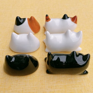 Variety of Cat Chopstick Rest I Cutlery Rests, Brush Holder, Pen Rest ...
