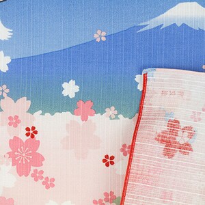 Views of Mount Fuji Furoshiki: Nature, Pagoda, Cranes, Japanese Durable ...