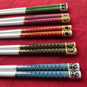 Set of 5 Pairs of Handcrafted Basic Japanese Chopsticks - Katana ...