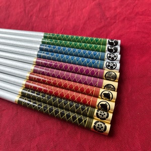 Set of 5 Pairs of Handcrafted Basic Japanese Chopsticks - Katana ...