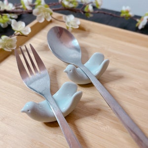 Dove Chopstick Rests: Japanese Porcelain Brid Cutlery Rests, Ring ...