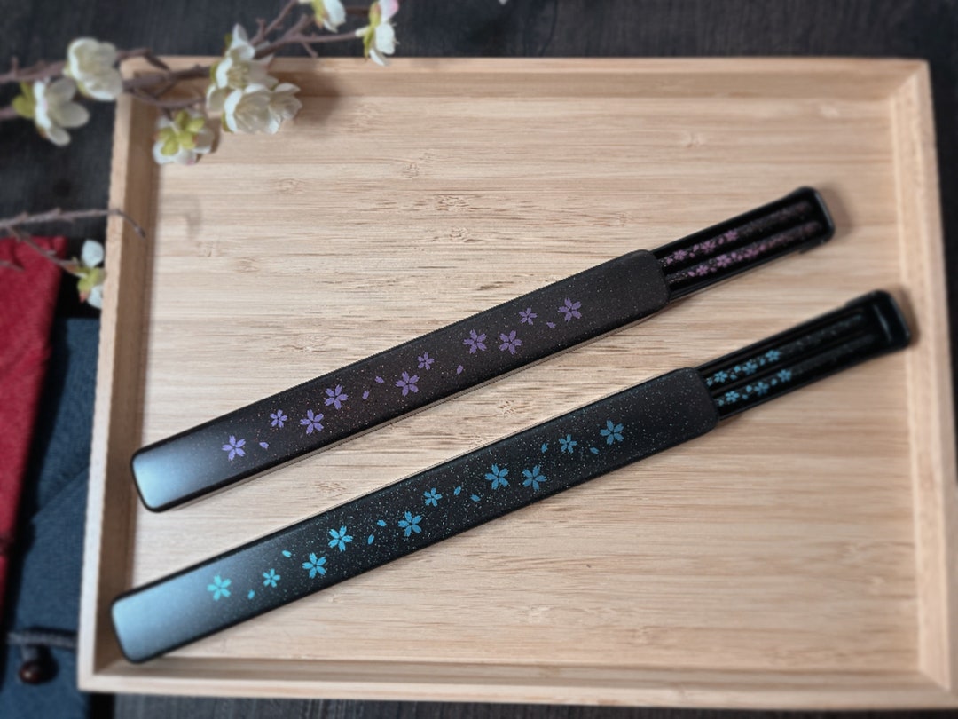 Portable Chopstick Case - Plastic Carrying Case for Chopsticks, Cherry ...