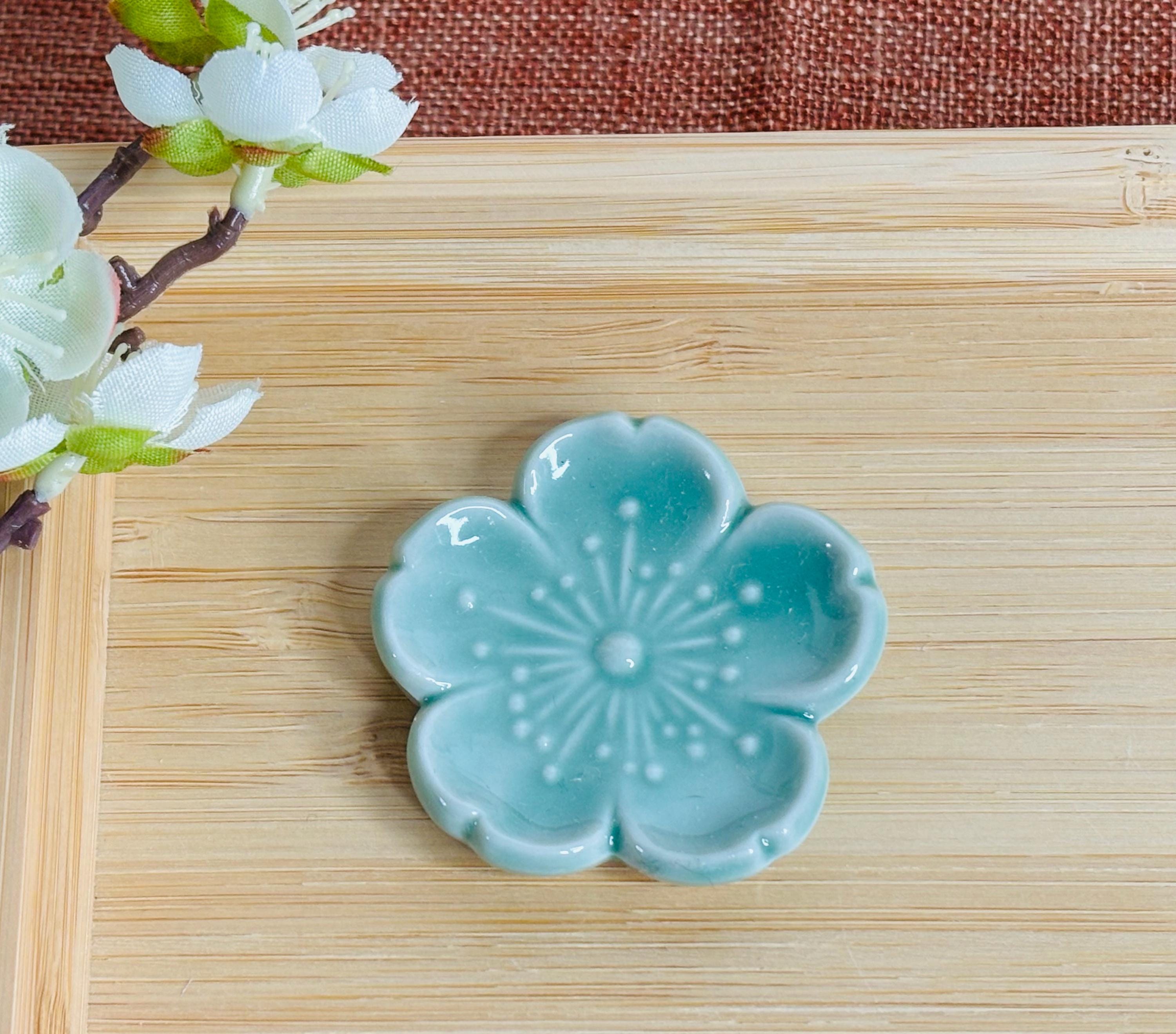 Japanese Botanic Chopstick Rest - Maple, Cherry Blossom, Plum Blossom ...