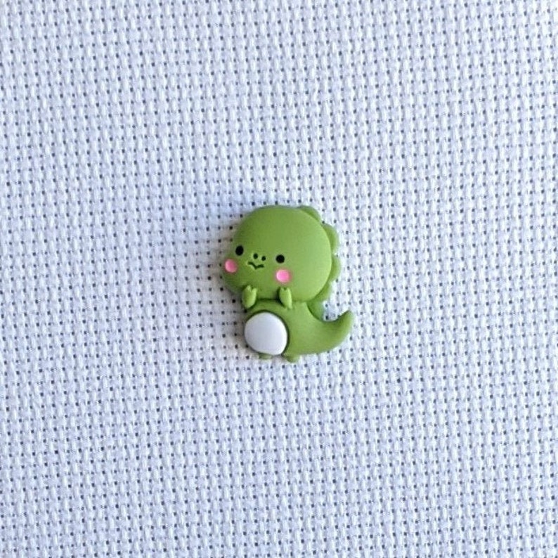 Cute Dinosaur Needle Minder Adorable Blushing T-rex Needle - Etsy