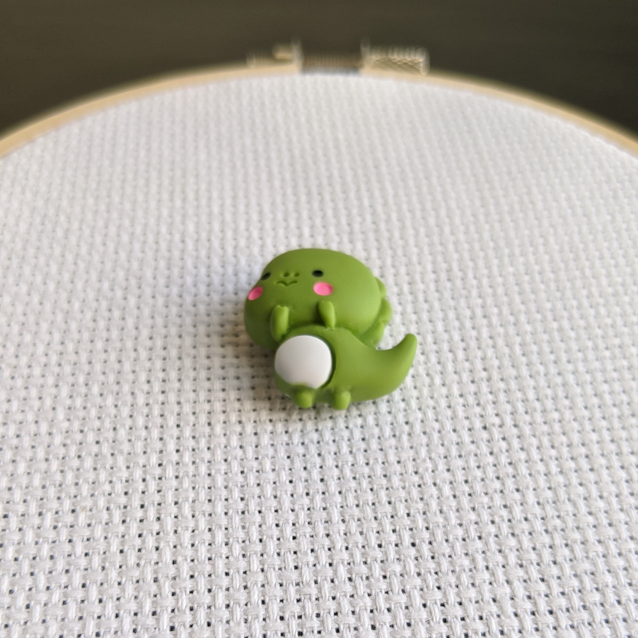 Cute Dinosaur Needle Minder Adorable Blushing T-rex Needle - Etsy