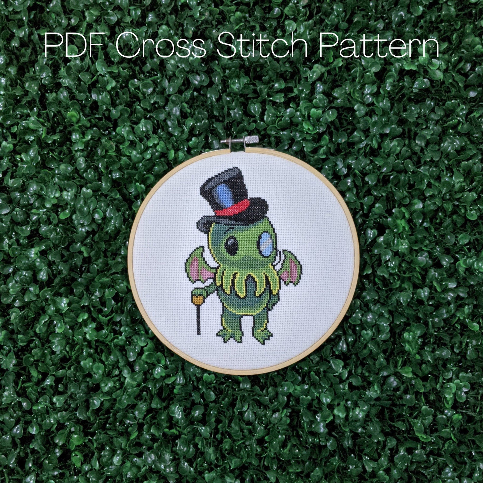 Gentleman Cthulhu Cross Stitch Pattern Dapper Sir Cthulhu - Etsy Australia