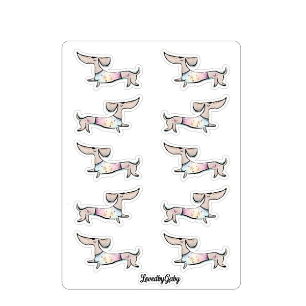 Teckel sticker - Etsy Nederland