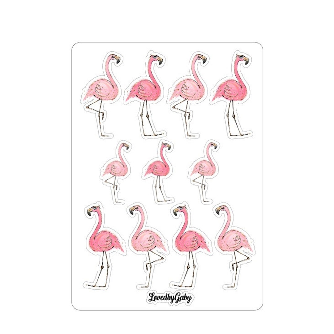 Flamingo Stickers - Etsy