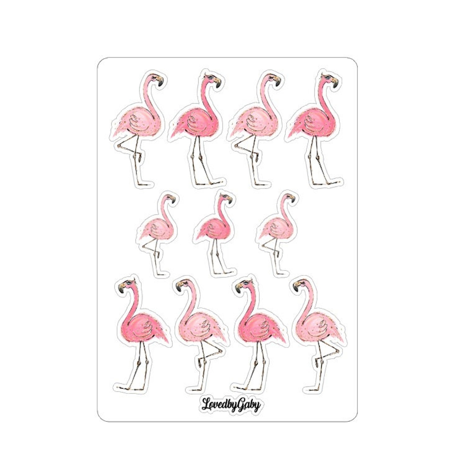 Flamingo Stickers - Etsy