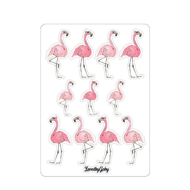 Flamingo Stickers - Etsy