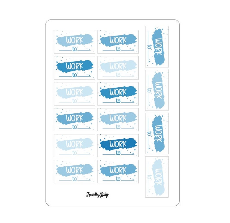 Working Time Labels - Etsy