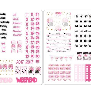 A5 Deco Date Stickers for the Classic Inserts 4 - Etsy