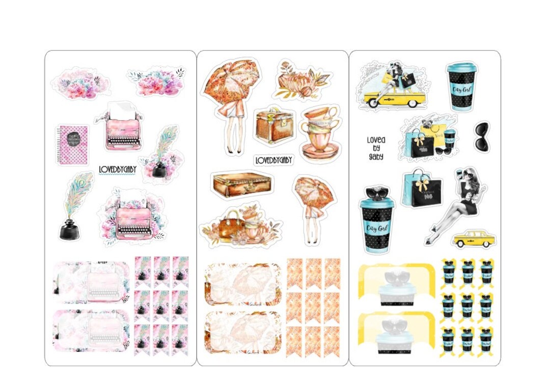 Lovedbygaby Medium Stickers 2 - Etsy Norway