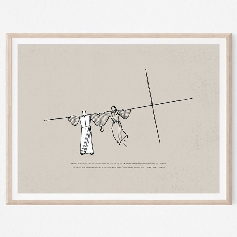 Matthew 11:28 30 Print - Etsy New Zealand