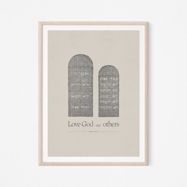 10 Commandments Wall Art - Etsy