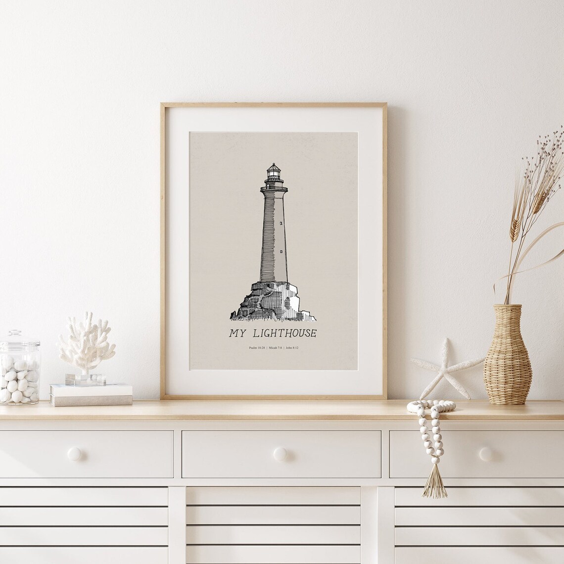My Lighthouse Print, DIGITAL PRINT, I Am the Light of the World, Jesus ...