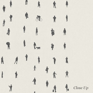 Minimalist People Print, Crowd Various People Art, Silhouettes, DIGITAL ...