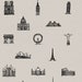 50 Famous Buildings Print, Architecture, Architectural Drawings, Sketch ...