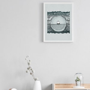 Hush Be Still, DIGITAL PRINT!, Jesus Stills Sea, WALL Art, Jesus Art ...